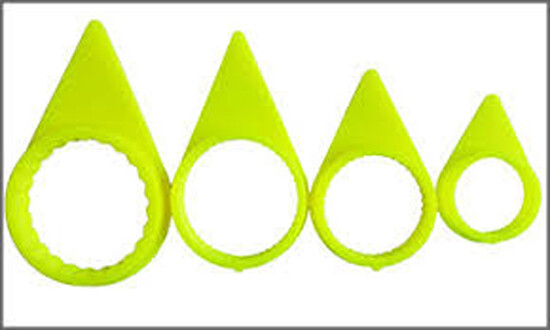 100 x CHECKPOINT® Yellow Indicators Loose Wheel Nut Safety Pointer ...