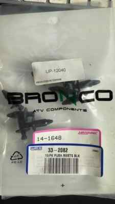 Bronco Atv Components Push Rivets 10 Pack Up-12040 | eBay