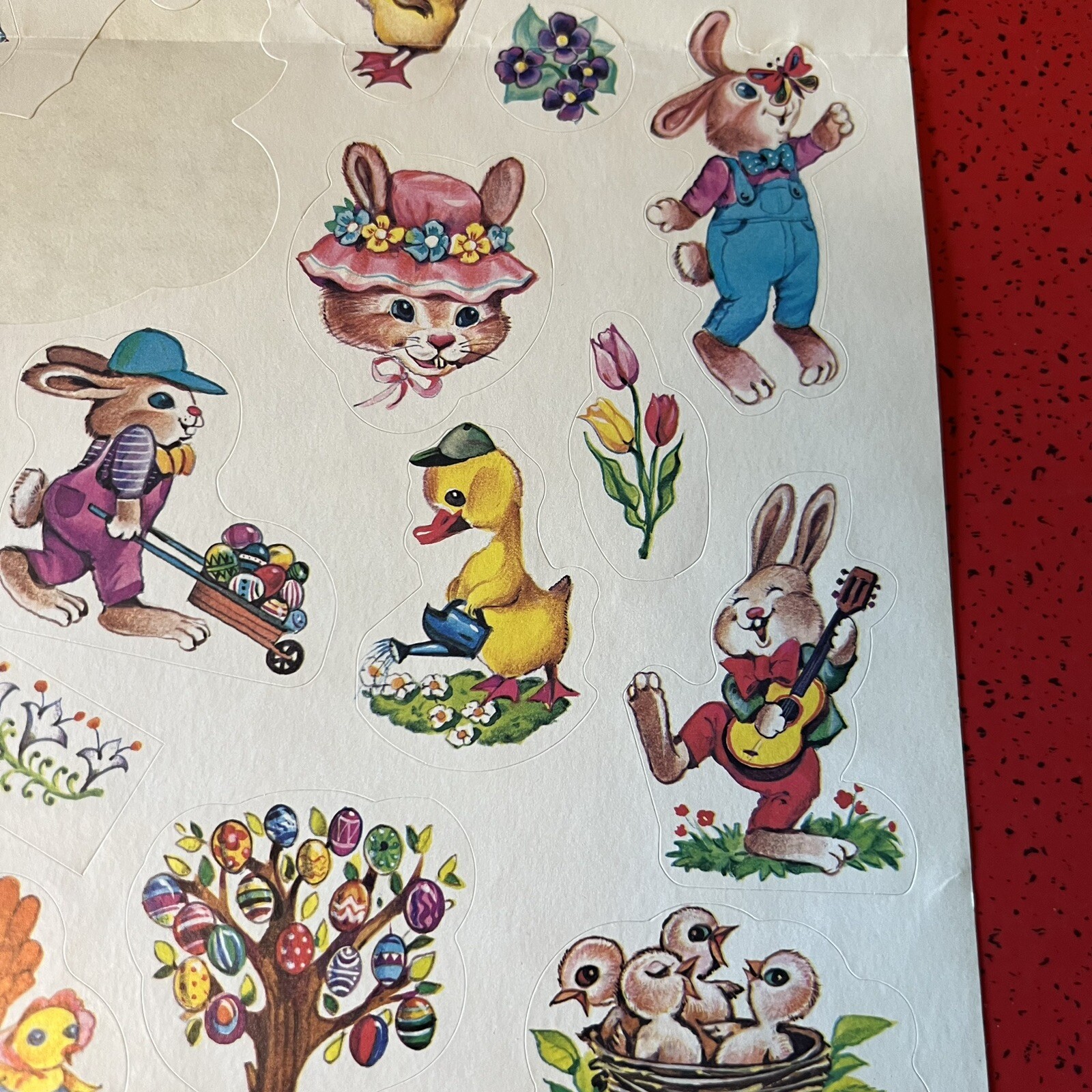 1985 EASTER SPRING STICKERS Yuri Salzman 80s VTG scholastic Extremely ...