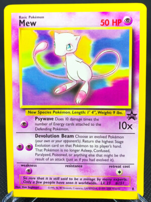 Mew Pokemon Card Movie Promo Basic 1999 #8 | eBay