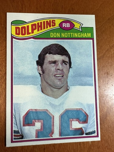 1977 Topps #492 Don Nottingham Miami Dolphins Nm | eBay