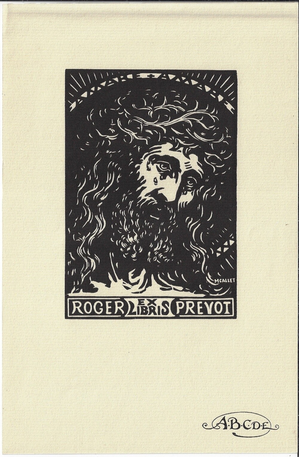 MARGUERITE CALLET: Exlibris für Roger Prevot | eBay