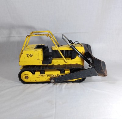 Vintage Mighty Tonka Dozer T9 Steel Toy Bulldozer 17" | eBay