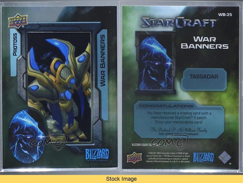 2023 Upper Deck Blizzard Legacy Collection War Banners Units Tassadar ...