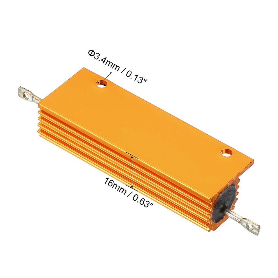 100W 1.5K Ohm Aluminum Shell Resistor Housing Resistor with Screws 4Set ...