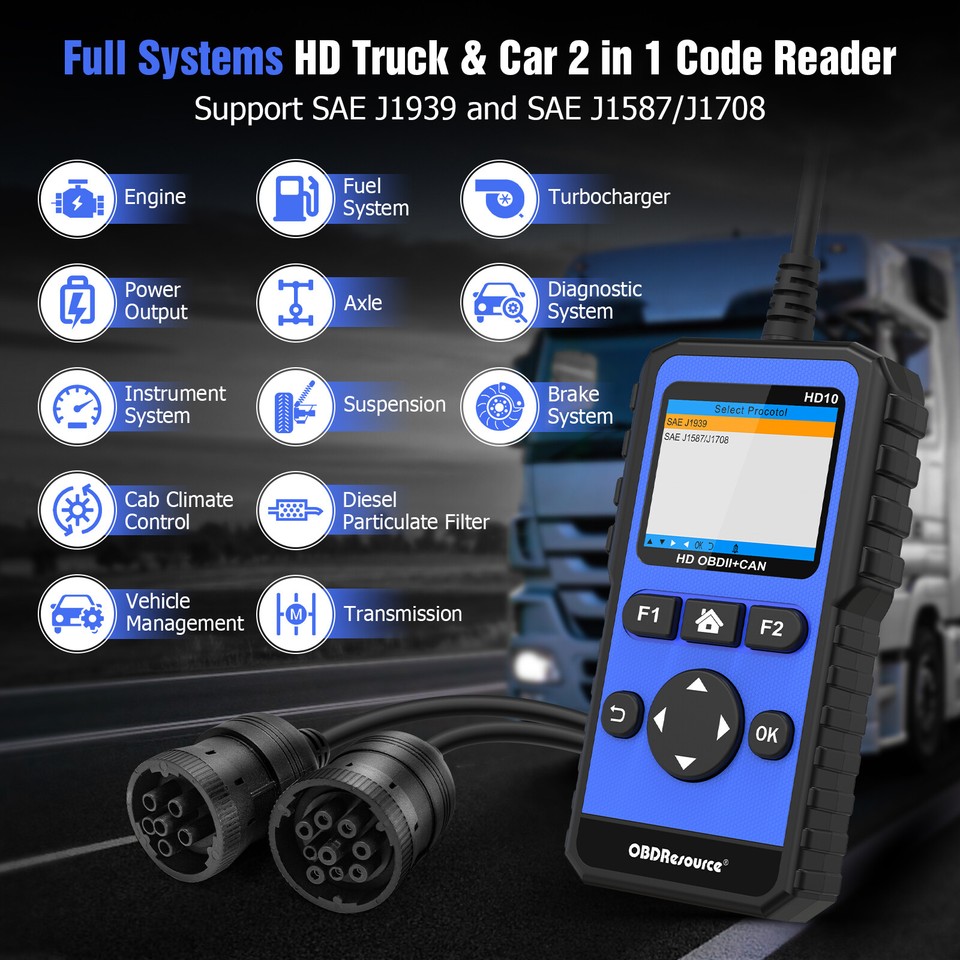Diesel Full System Code Reader For 06-21 5.9L 6.7L Dodge Ram Cummins ...