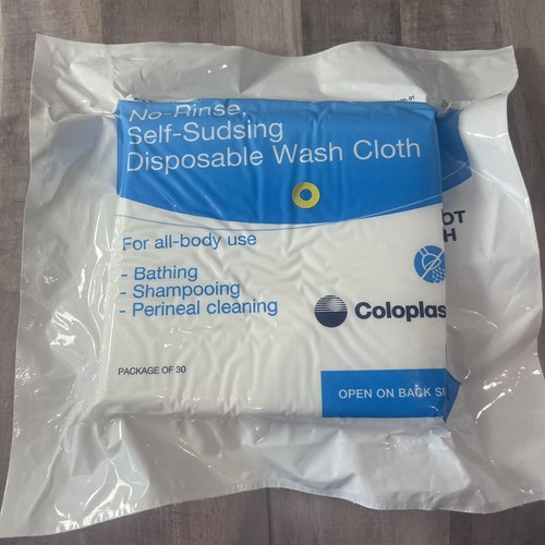 Coloplast Easicleanse Bath No Rinse Self Foaming Washcloth 1 Pack 30 ...
