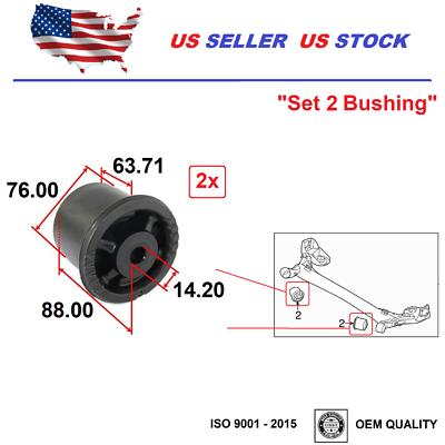 Rear Crossmember Bushing for Hyundai Elantra 11-16 GT 13-17 Veloster 12 ...