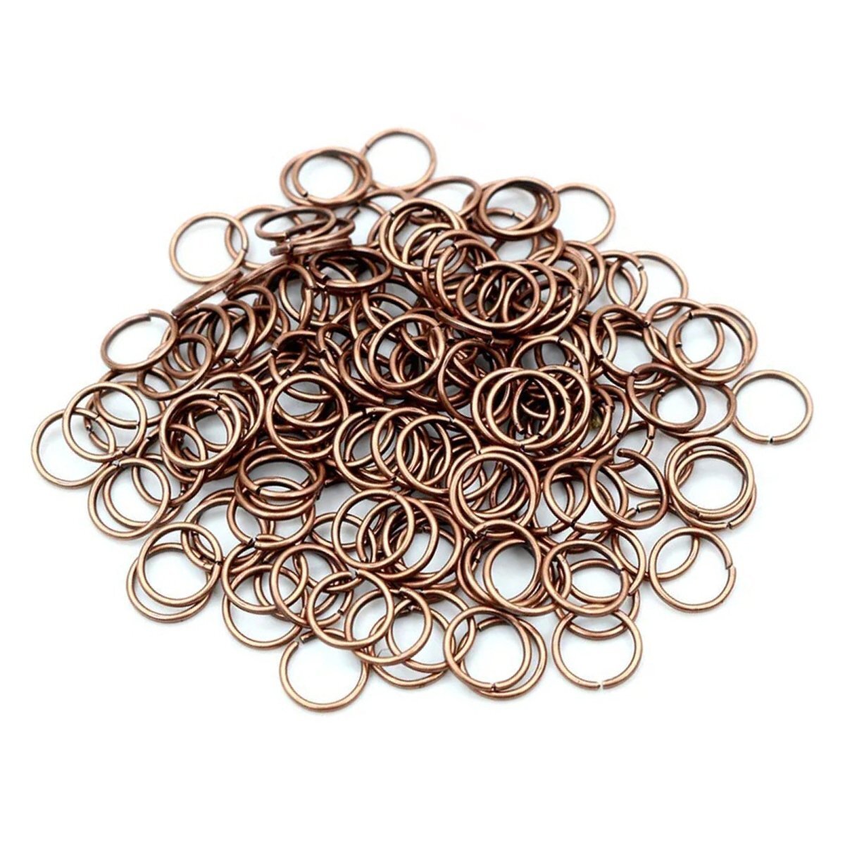 10pcs Jewellery Open Jump Rings 8mm-12mm Single Loop KC Gold Rhodium ...
