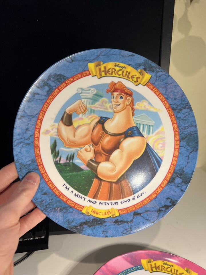 McDonald's Disney Hercules Plates 1997 Zeus Plate Vintage Lot (2) | eBay