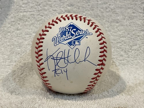 Kent Hrbek AUTOGRAPHED 1987 World Series Baseball, Minnesota Twins ...