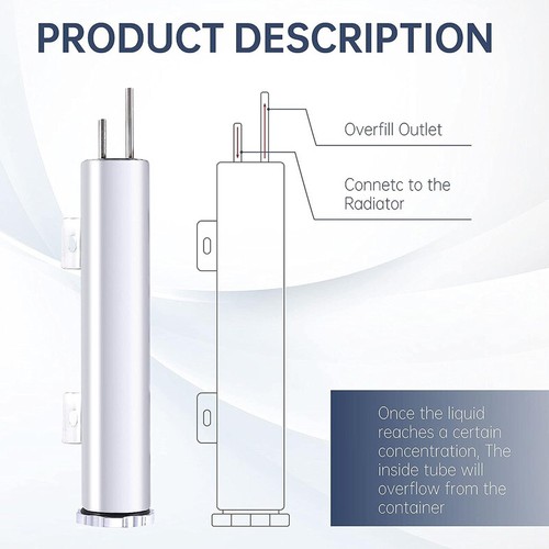 3"x16" Polished Stainless Steel Radiator Coolant Overflow Catch Puke ...