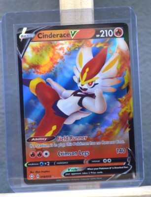 Cinderace V - 018/072 - Shining Fates - Full Art Ultra Rare - Pokémon ...