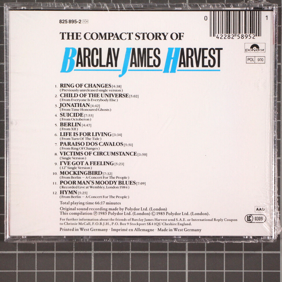 Compact Story by Barclay James Harvest (CD, Dec-1987, Universal/Polydor ...