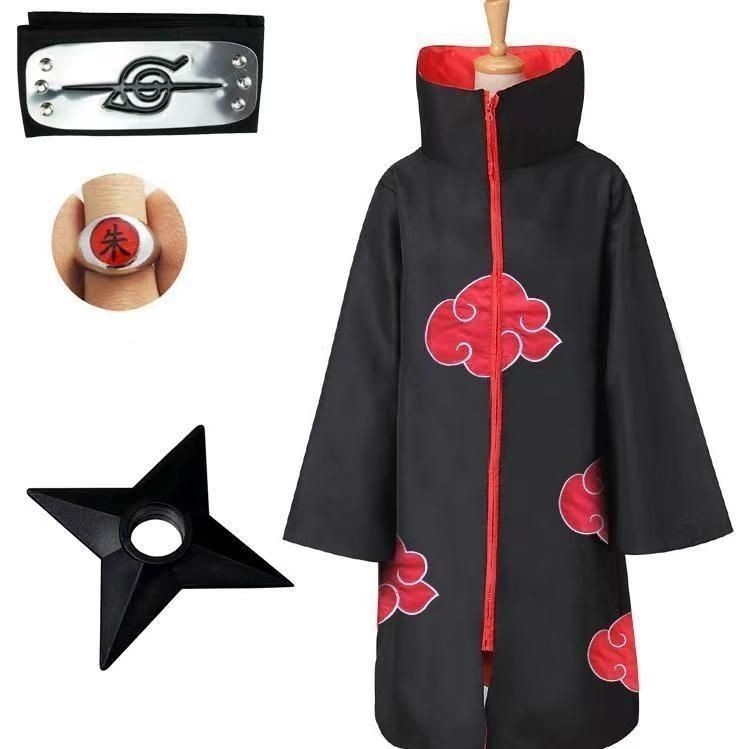 Naruto Shippuden Akatsuki Hokage Robe Cloak Coat Anime Cosplay Costume ...