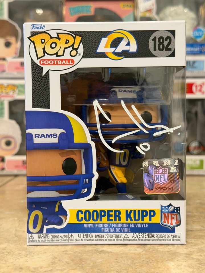 Cooper Kupp Signed Funko Pop 182 - NFL Authenicated Auto - Super Bowl ...