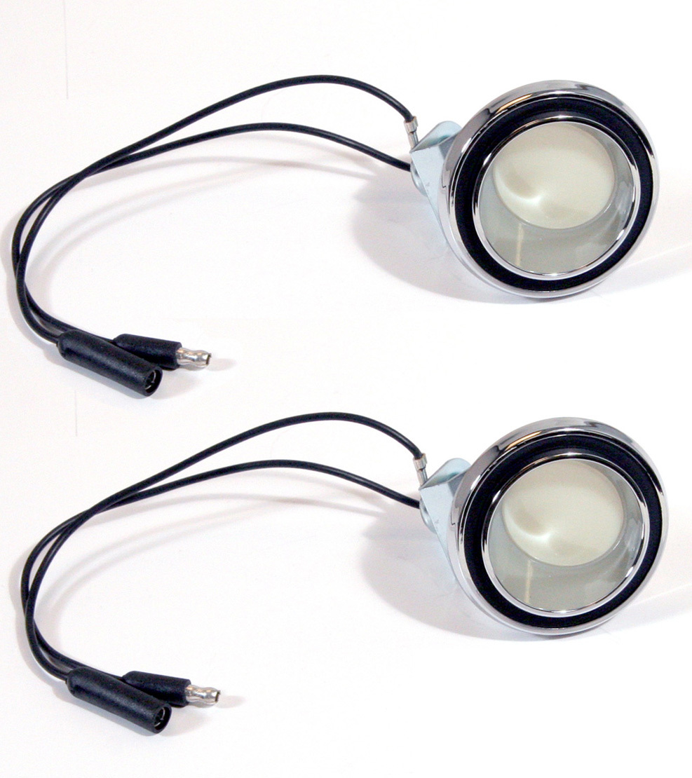 New 1965-1968 Ford Mustang Fastback Interior Rear Sail Light Pair Left ...