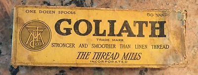 Vintage Goliath Thread Box 10" X 3.5" | eBay