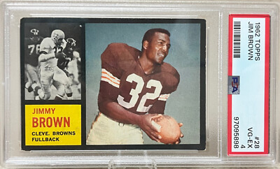 1962 Topps Jim Brown Cleveland Browns #28 PSA 4 -CENTERED | eBay
