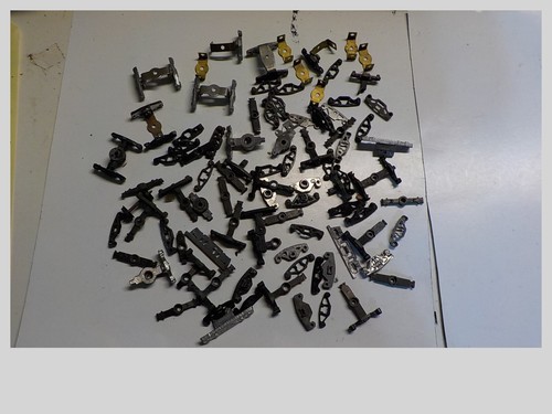 HO Huge Lot Of Cast Freight Car Truck Parts Side Frames & Cross Members ...
