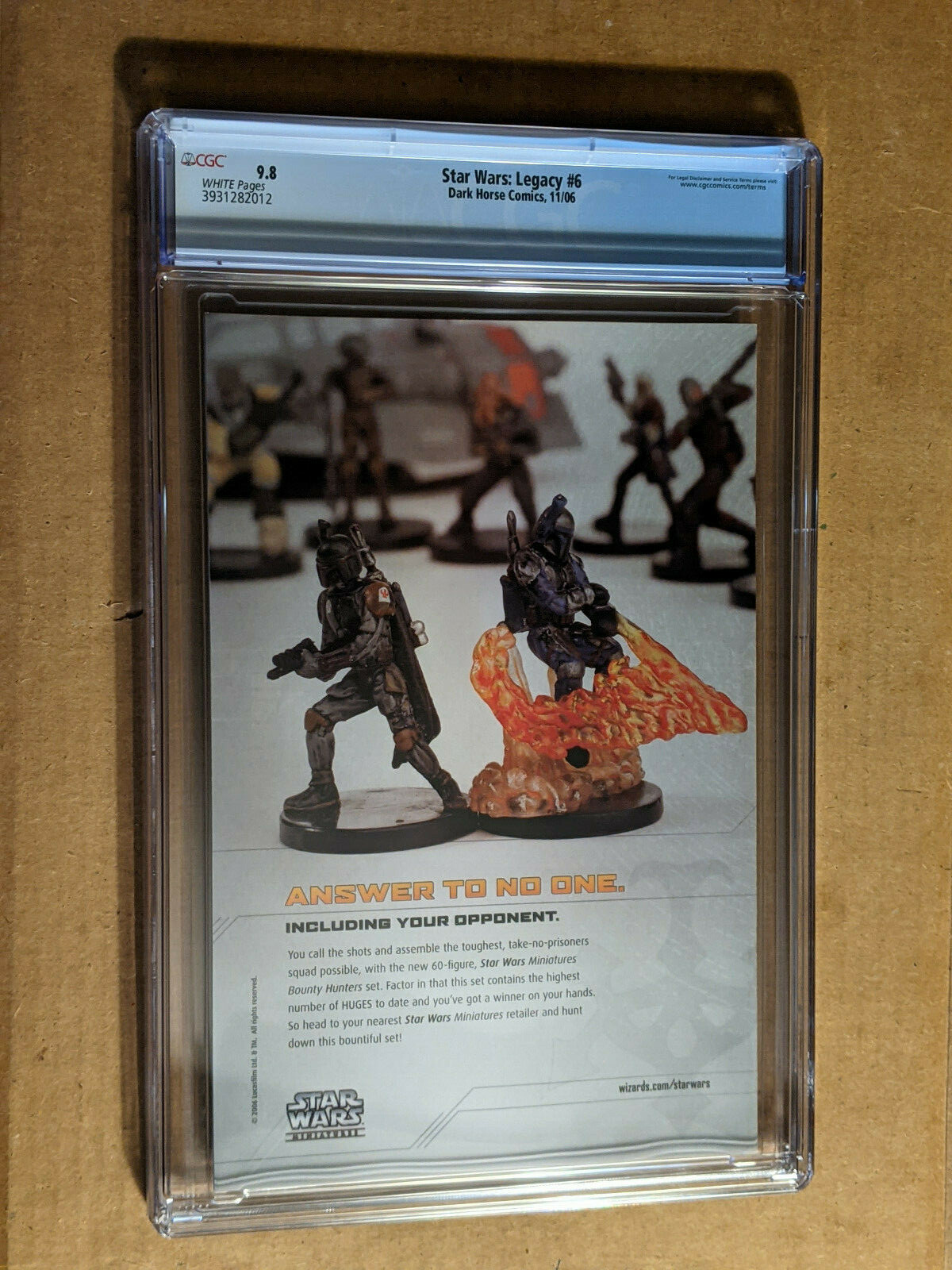 Star Wars Legacy #6 1st Print Adam Hughes Cover Darth Talon CGC 9.8 NM+ ...