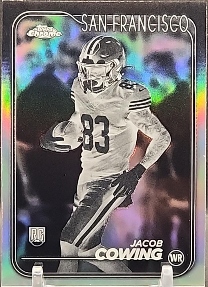 2024 Topps Chrome - Rookies Jacob Cowing #285 Negative Refractor (RC ...