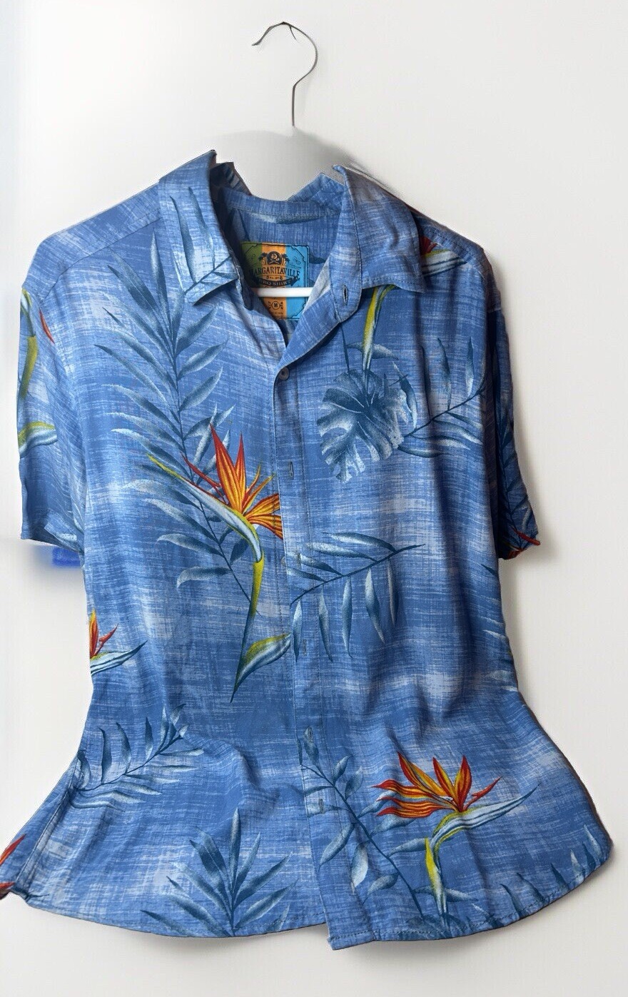 Margaritaville Jimmy Buffetts Mens Hawaiian Shirt Bir… - Gem