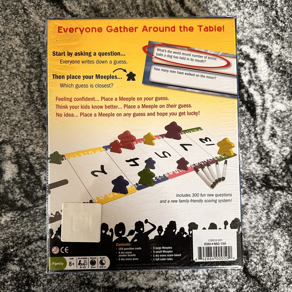 Wits and Wagers Family Edition History’s Most Award Winning Party Game ...