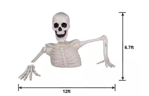 Giant Rattles the Groundbreaking Skeleton Halloween Decoration IN HAND ...