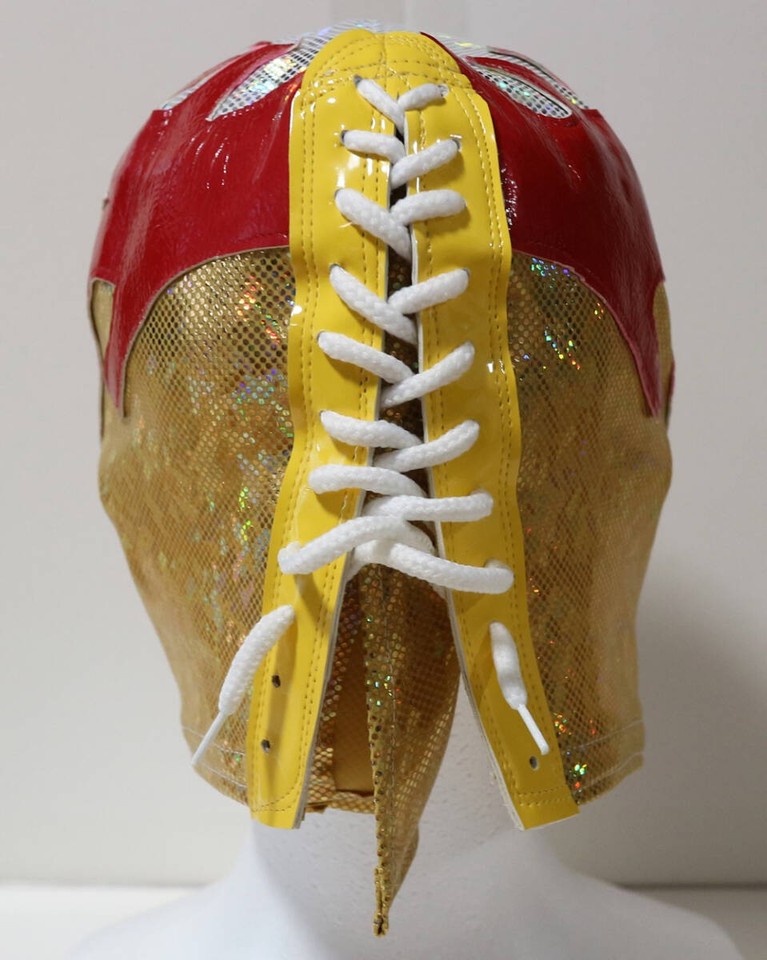 Fuego Mask/Pro Wrestling Mask Cmll Mexico Lucha Red Gold Whitejapan Pro ...