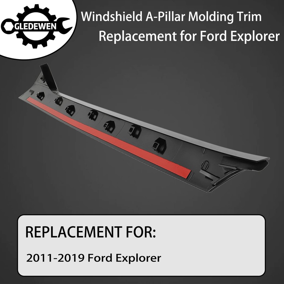Ford Explorer A-Pillar Windshield Trim Molding Set 2011-2019 | eBay