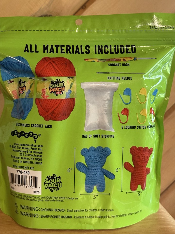 🍬Sour Patch Kids Crochet Kit – Sweet & Sour Stitching Fun! | eBay