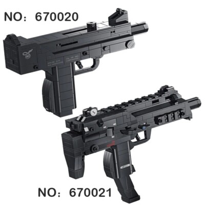 MOC LEGO Gun- MP7 & M10 Submachine Gun Building Block | eBay