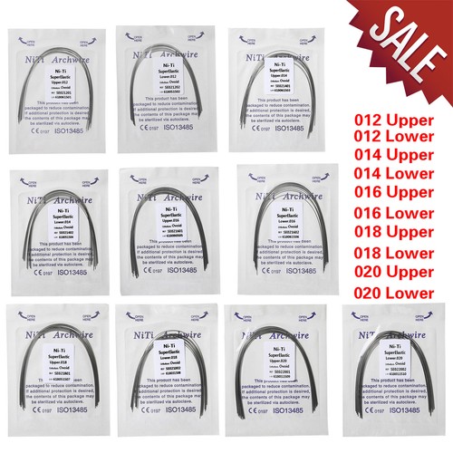 10pcs Dental Orthodontic Super Elastic NITI Round Arch Wire Ovoid Form ...
