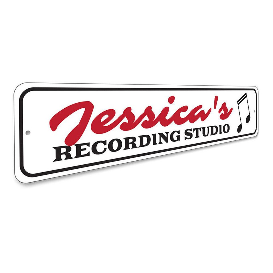 Recording Studio Sign, Music Note Sign, Custom Musician Metal Decor ...