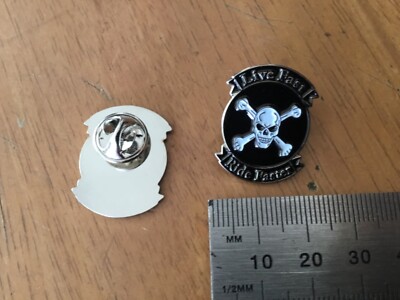 Live fast ride faster. Metal biker vest pin Motorcycle Motorbike ...