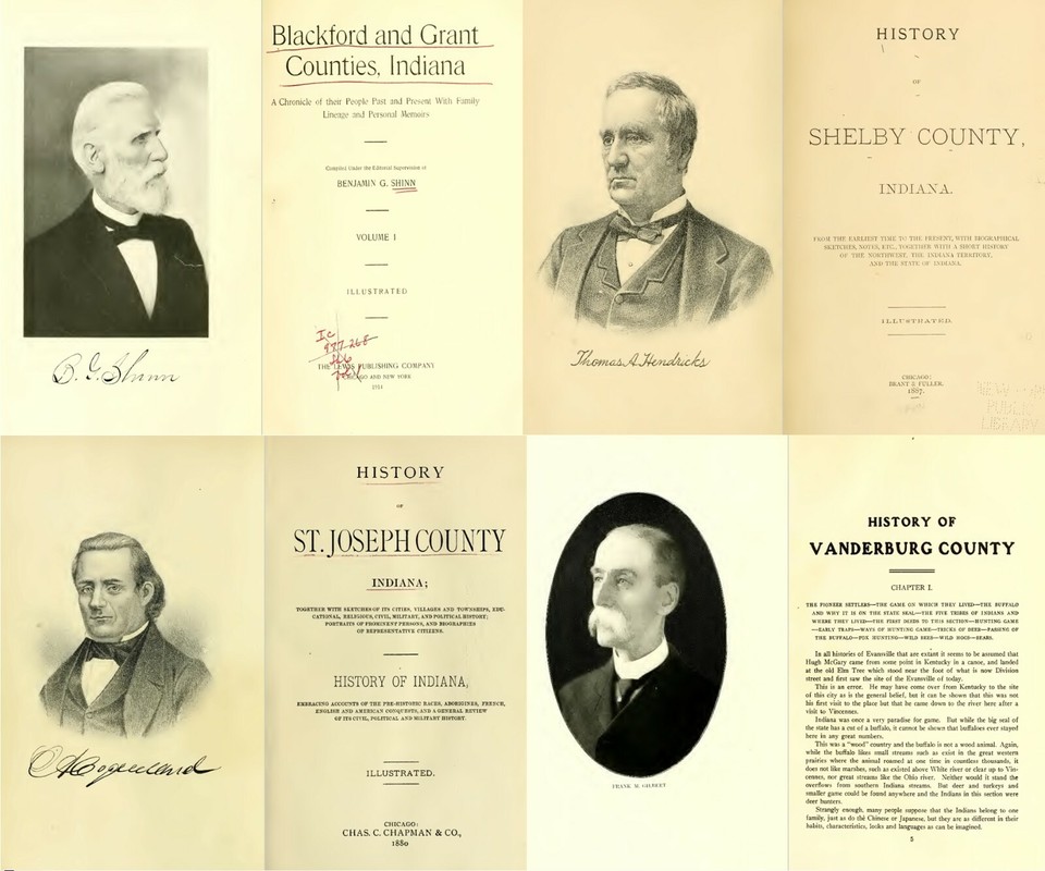 106 Old Rare Books on Indiana History Genealogy Ancestry Records Vol.2 ...