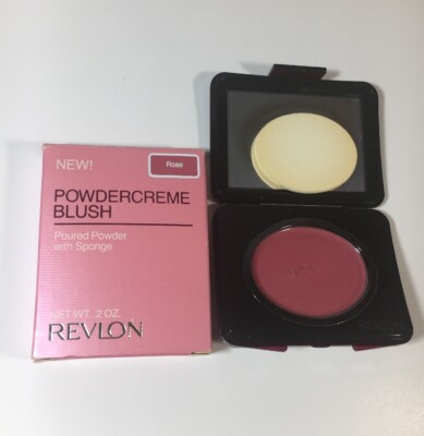 Vintage Revlon Powdercreme Blush Rose .2 Oz Rare Unused | eBay