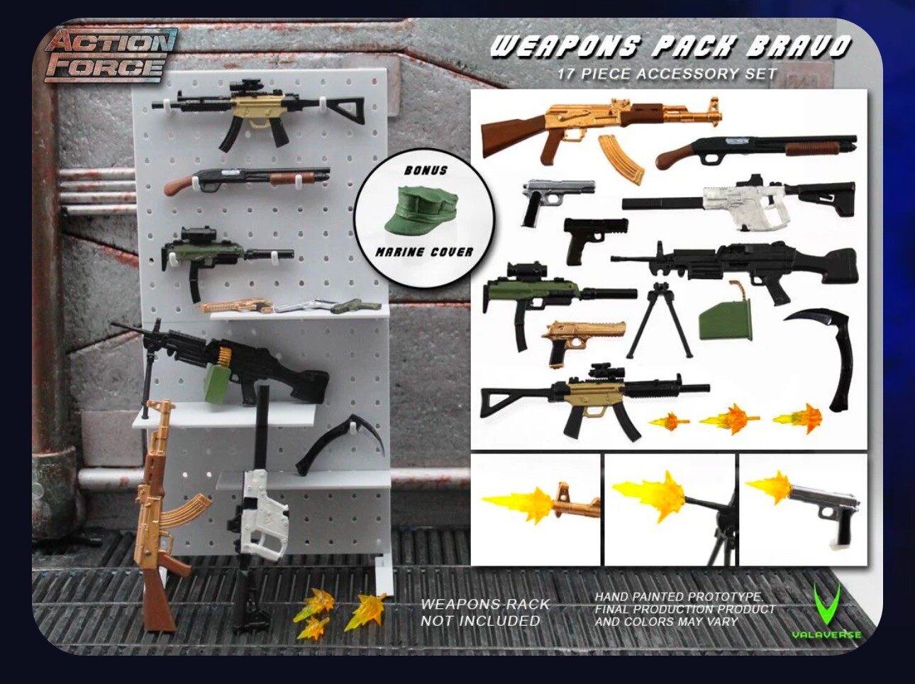 Valaverse Action Force Series 1 Weapons Pack Bravo - 1:12 Scale *17 Piece Set* | eBay