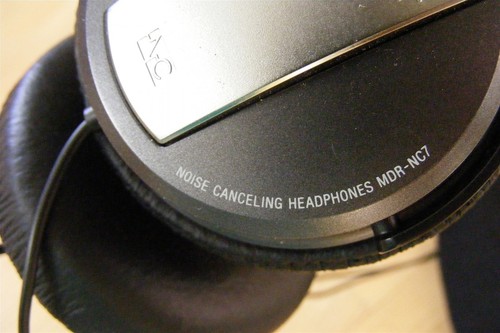 Original Sony MDR-NC7 Active Noise Cancelling Headphones Headset Black ...