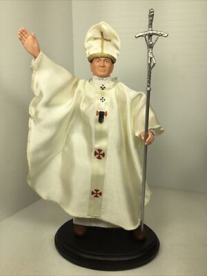 1/6 scale Pope John Paul II Karol Wojtyła Figure + Display Stand Robes ...