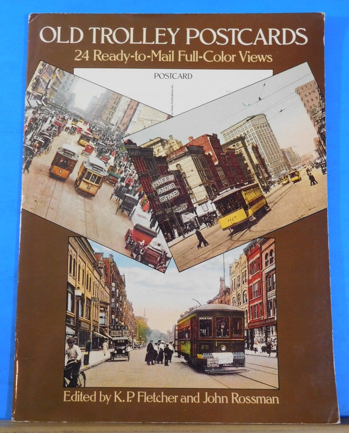 Old Trolley Postcards 24 ready to mail full color views By Fletcher ...