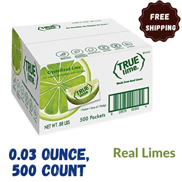 TRUE LIME Water Enhancer,Water Flavor Packets Made with Real Limes ...