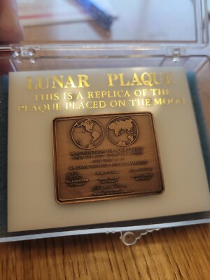Plaques On The Moon Landing