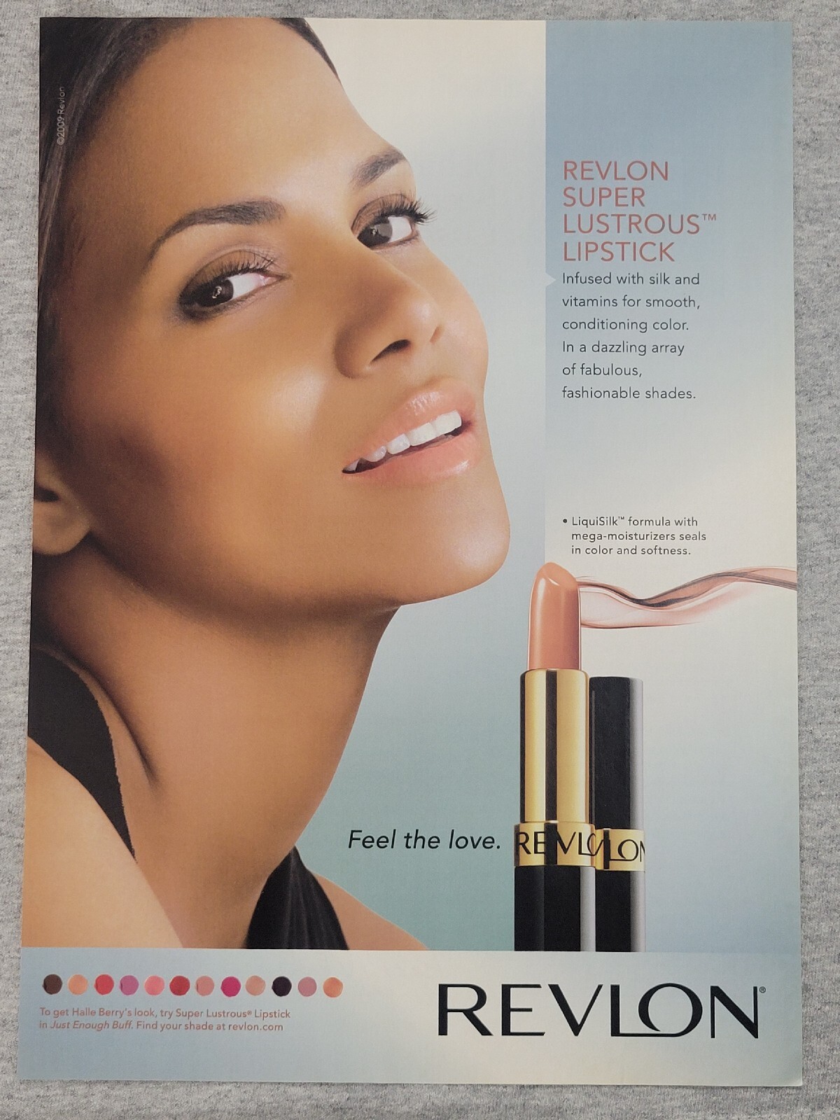 2010 Magazine Advertisement Page Revlon Lustrous Lipstick Cute Woman ...