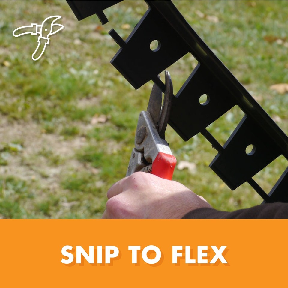 EasyFlex Snip-to-Flex Paver Edging 60-Feet Black 751315012621| eBay