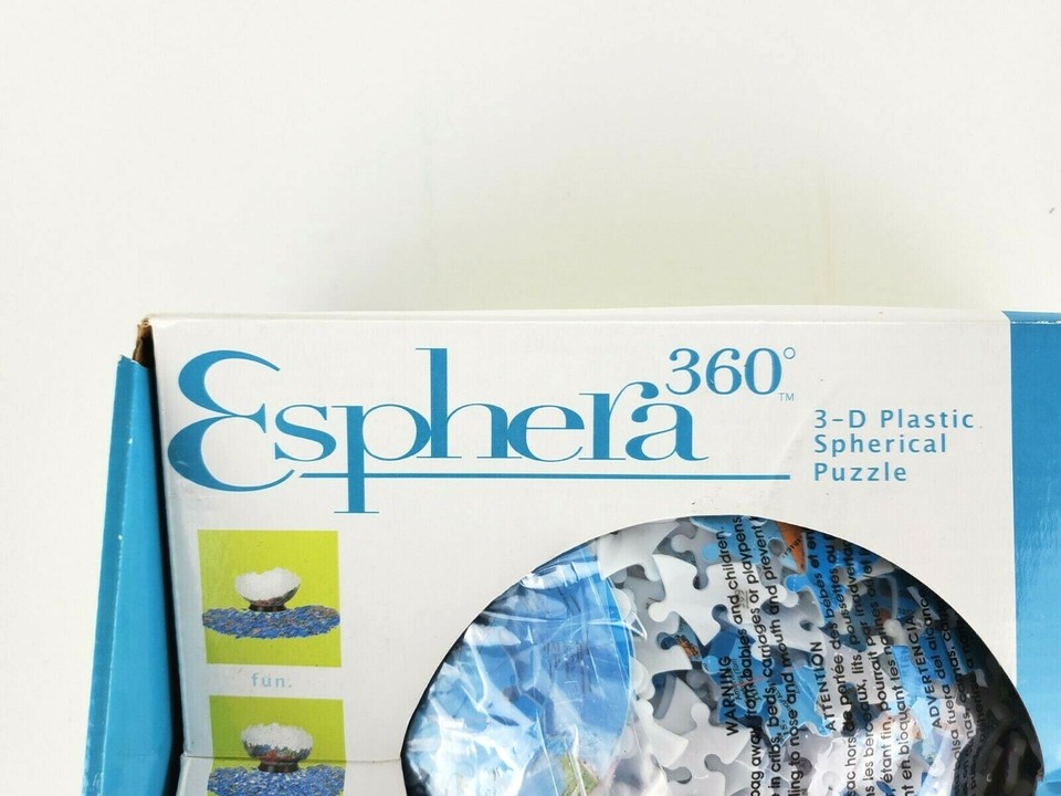 Esphera 360 9" Round 540 Pieces World Globe 3D Plastic Spherical Puzzle ...
