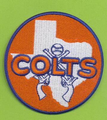 3" Circular Houston Colt .45s Embroidered Iron On Patch Retro Logo (1962-64) | eBay