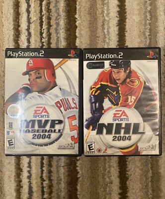 EA Sports Bundle - Playstation 2 - NHL 04 & MVP Baseball | eBay