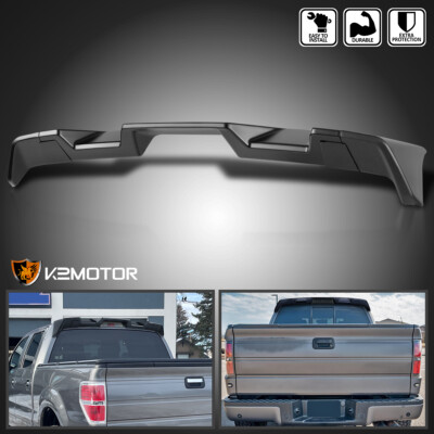 Fits 2009-2014 Ford F150 F-150 Matte Black Rear Window Roof Spoiler Cab ...